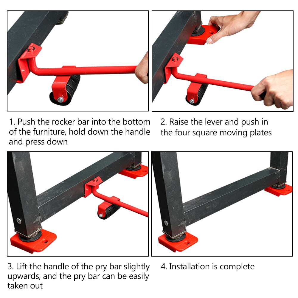 Furniture Lifter Easy Moving Slider 5-piece Mobile... – Vicedeal