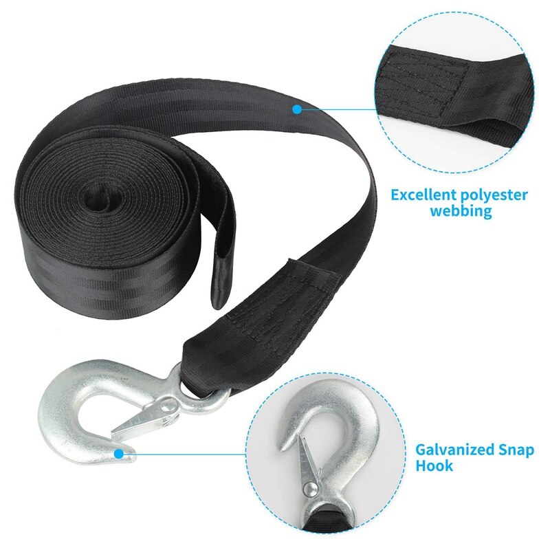 -Boat Trailer Winch Strap Replacement with Hook fo... – Grandado