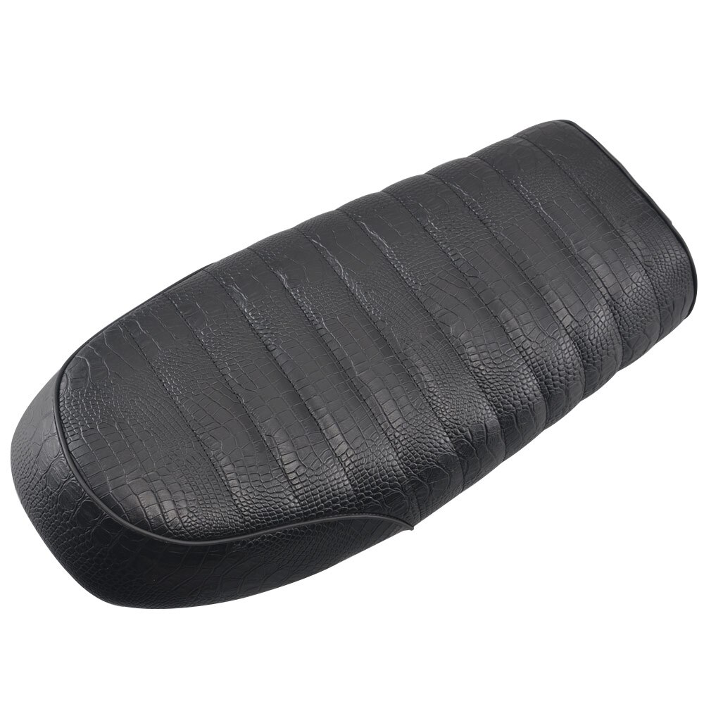 Zwarte vintage cafe racer zadel flat pan zadel twe... – Vicedeal