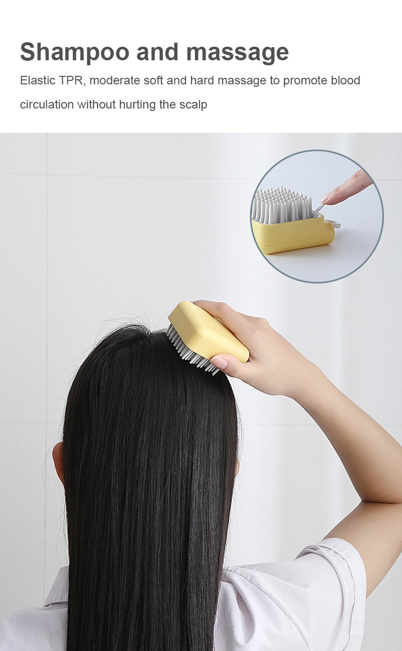 Soft Silicone Head Body Brush Square Clean Scalp H... – Grandado