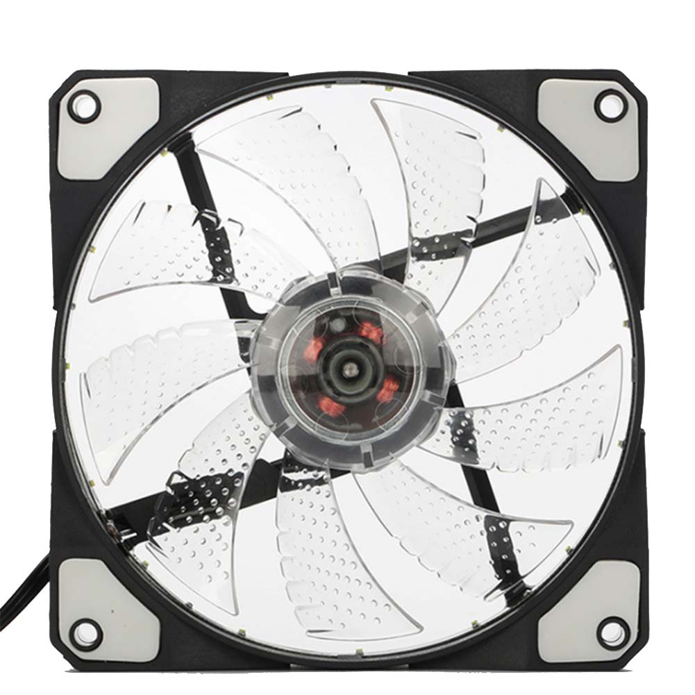 12cm Ultra Silent LED Case Fans Light Up 15 Leds C... – Vicedeal