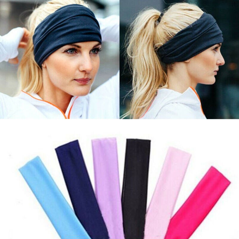 8 Colors Womens Soft Headbands Turban Solid Color ... – Grandado