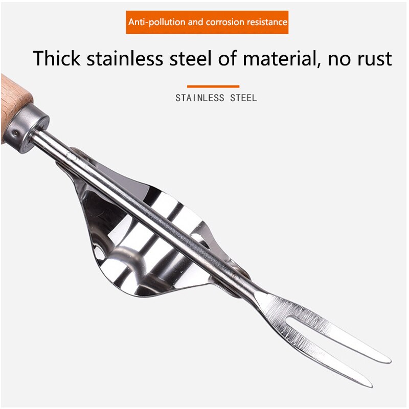 1pc Manual Weeder Fork Metal Hand Garden Wood Hand... – Grandado