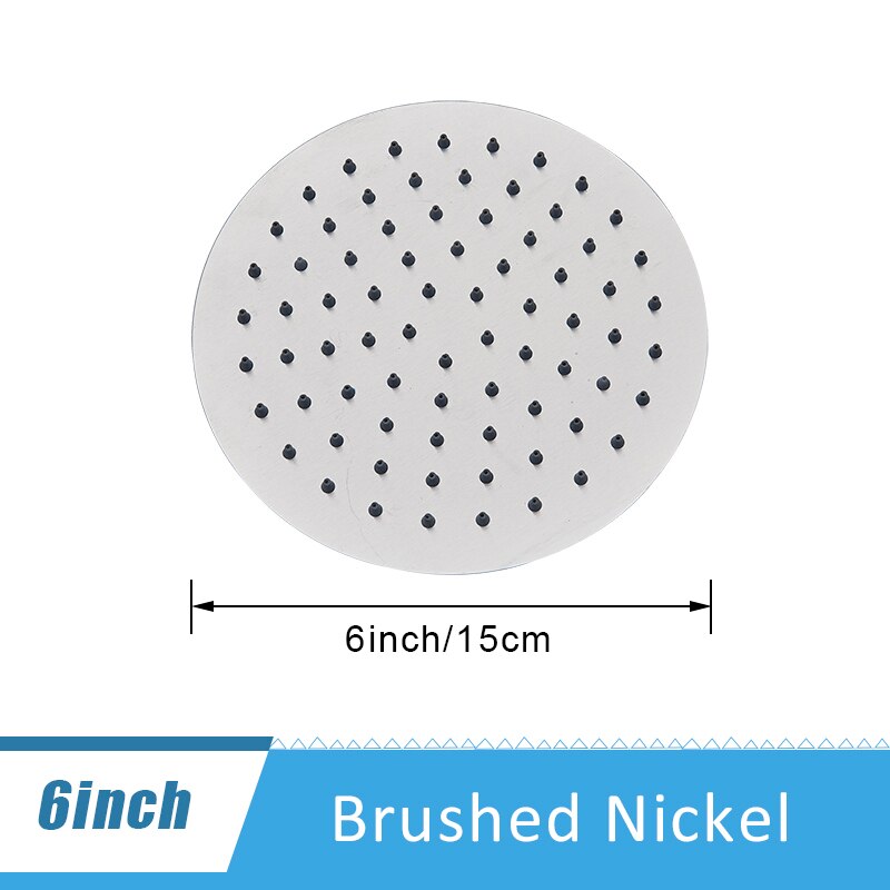 Shinesia Brushed Nickel Shower Head without Shower... – Vicedeal