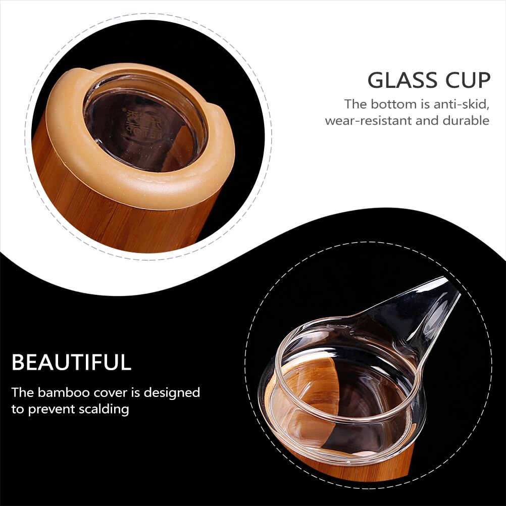 Bamboo Cover Teapot Bamboo Tube Tea Divider Tea Di... – Grandado