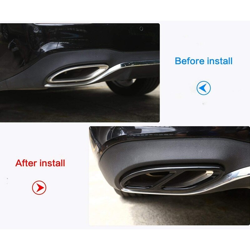 Steel Pipe Throat Exhaust Outputs Tail Frame Trim ... – Grandado