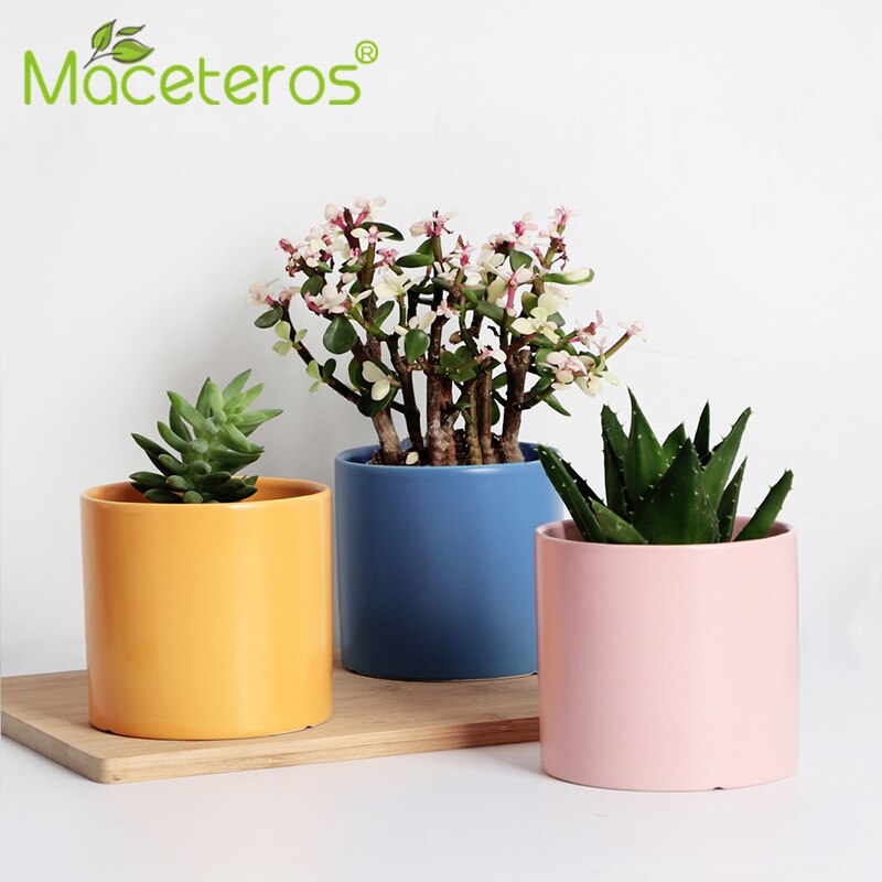 Nordic Art Ceramic Flower Pot Personality Simple S... – Grandado