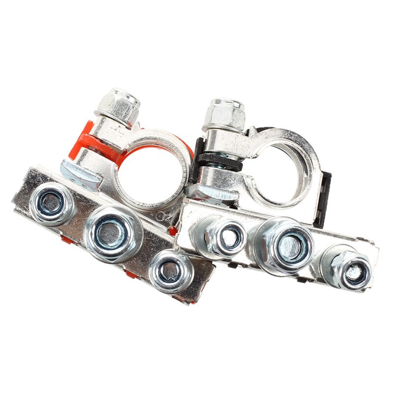 2pcs Car Black Red Metal 90 Degree Angle Type Batt... – Grandado