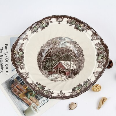The Friendly Village Dinner Set England Style Dinn... – Vicedeal