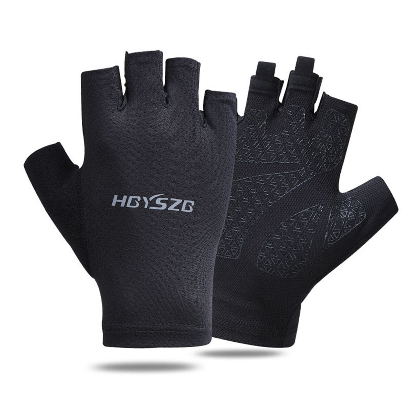 Fiets Half Vinger Handschoenen Schokbestendig Anti... – Grandado