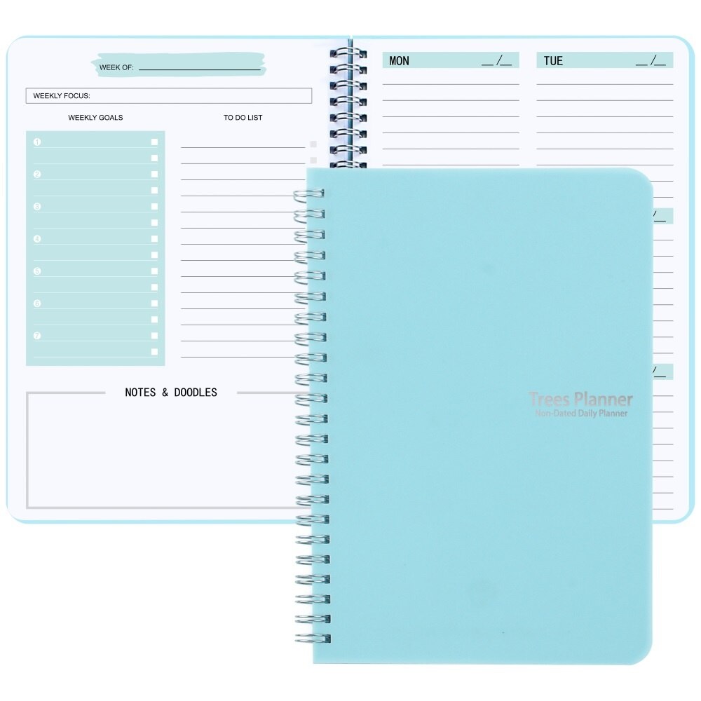 Daily Weekly Planner Undated Agenda Notebook with ... – Grandado