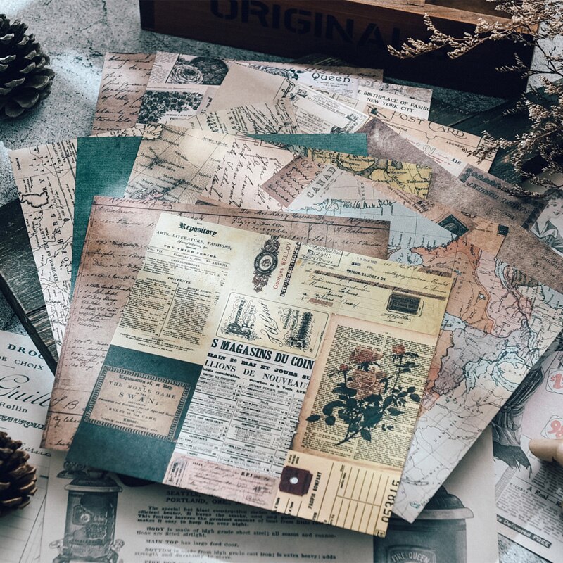 Panalisacraft 24 sheets 6"X6" Vintage Ma... – Grandado