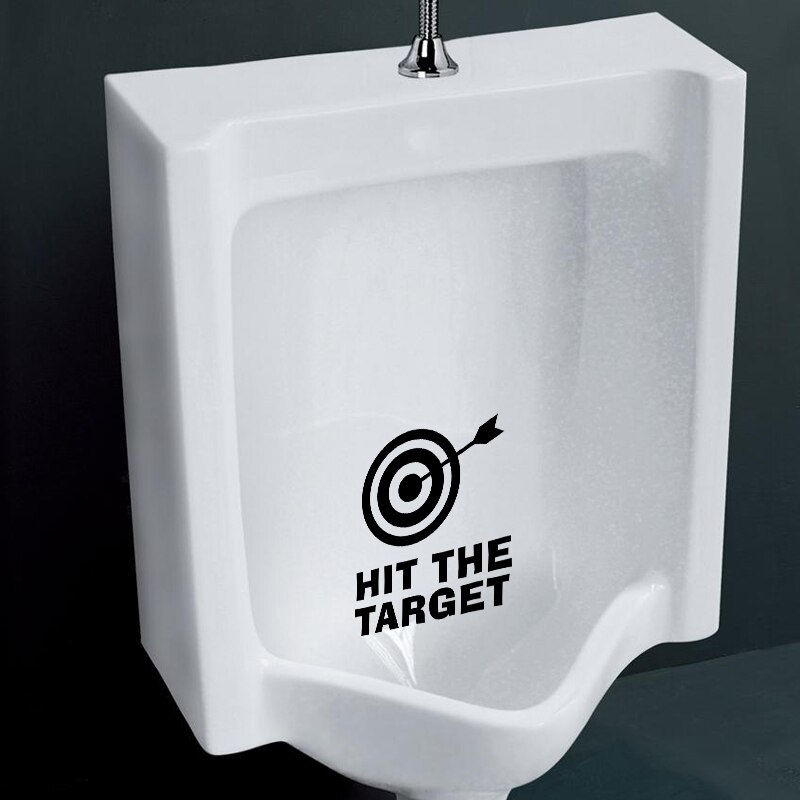 Hit The Target Toilet Stickers For WC Washroom Dec... – Grandado