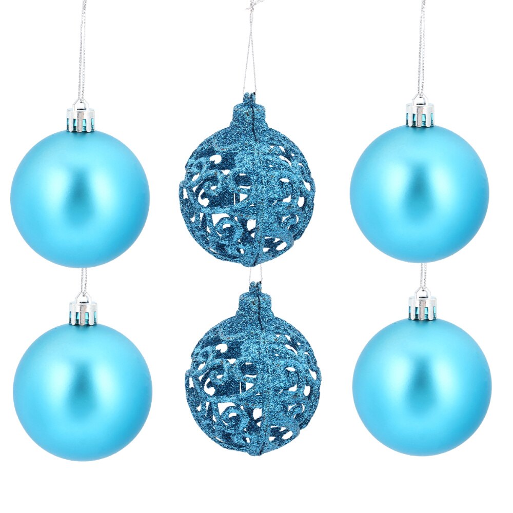 6Pcs Christmas Ball Hanging Ball Decor Party Hangi... – Grandado