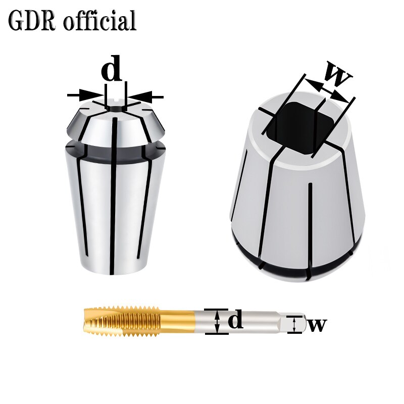 Er11 tap collet tap chuck tap ERG32 ERG16 square t... – Vicedeal