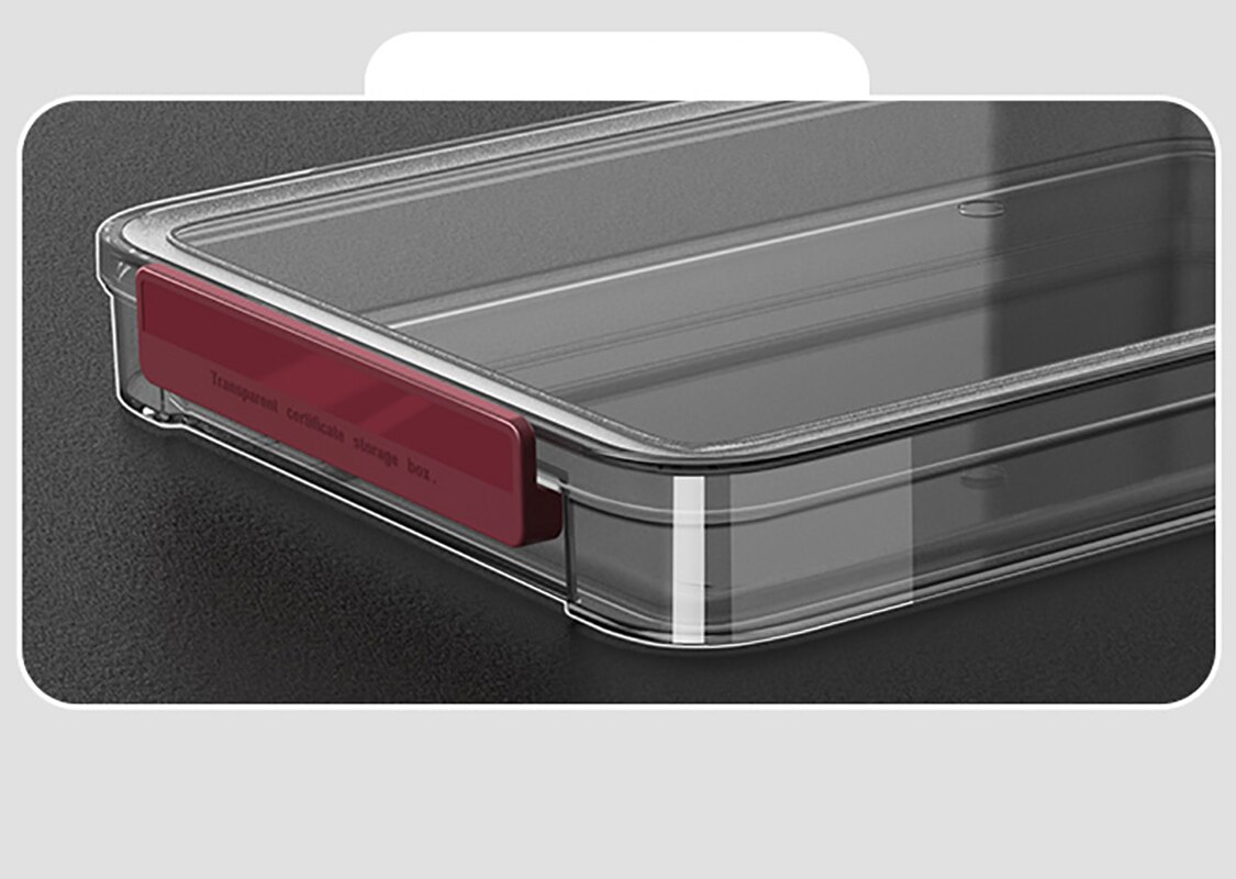 Clear Document Storage Box Family Certificate Docu... – Grandado