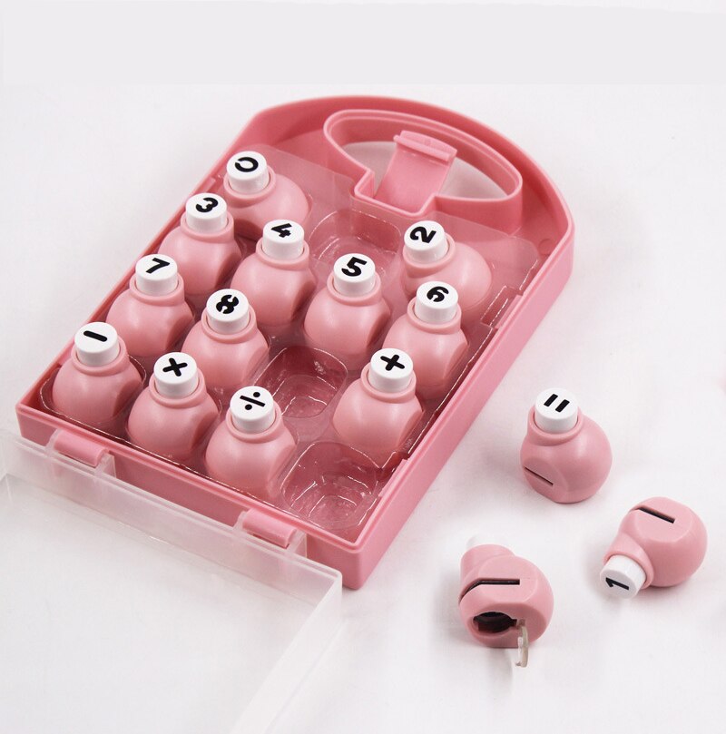 Juego de perforadores para manualidades, cortador de papel con números pequeños, Digital, para ...