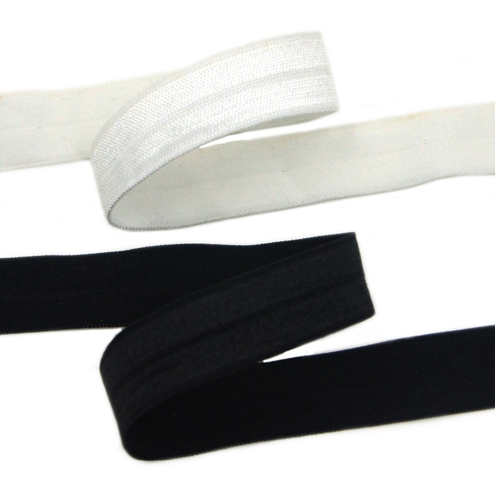 10 yards 25mm bred fold over elastisk fjende trim ... – Vicedeal