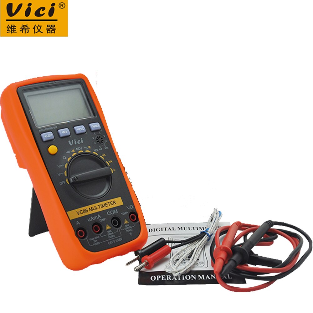 Digital Multimeter 3 1/2 Vici VC86 Auto Range DMM ... – Vicedeal