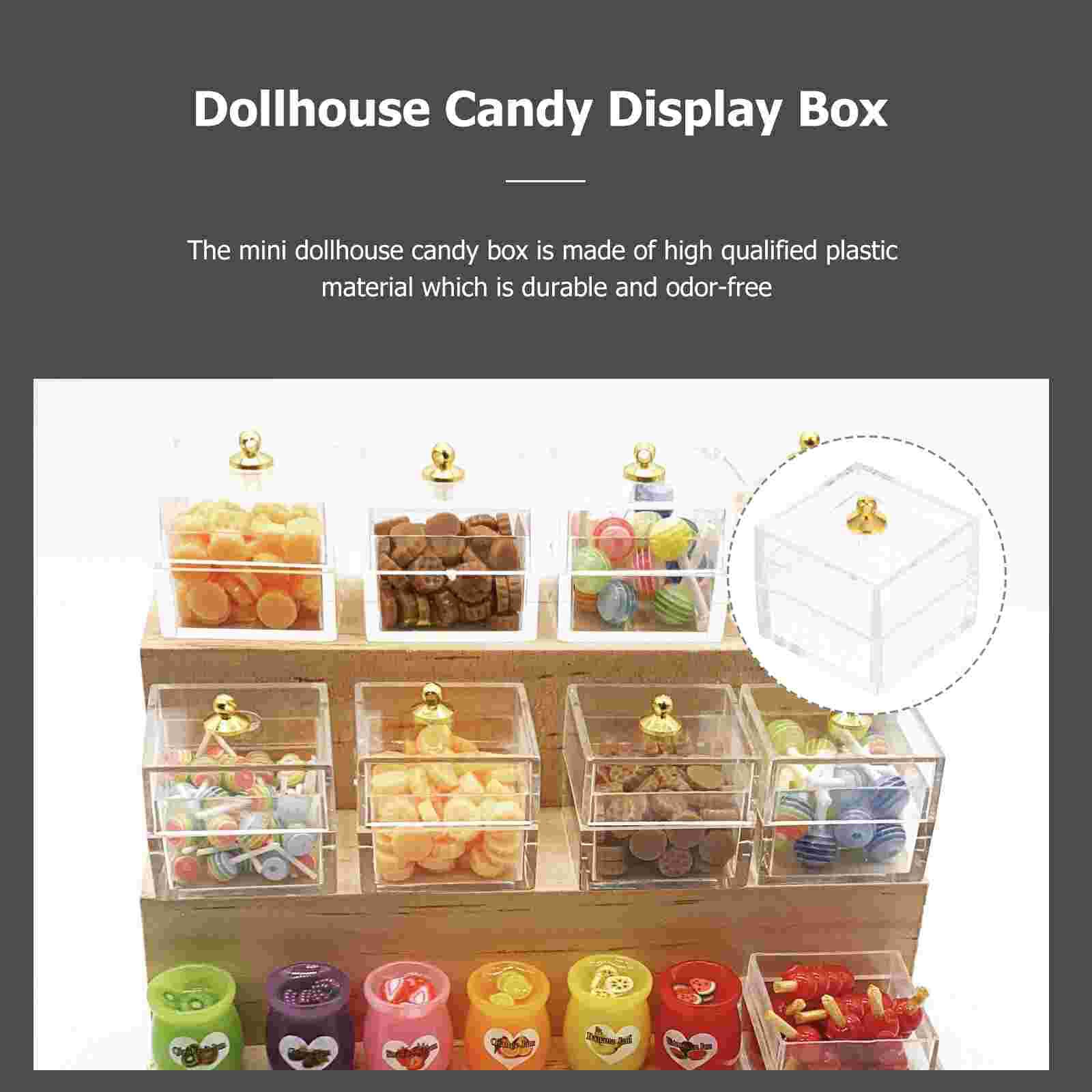 10Pcs Candy Display Box Plastic Storage Case Mini ... – Grandado