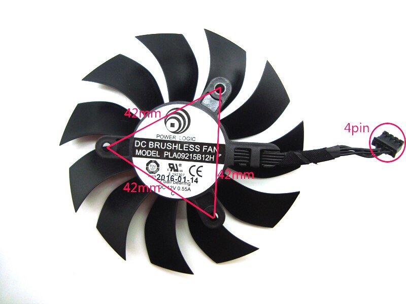 PLA09215B12H 4Pin VGA Cooler Graphics Card Fan For... – Grandado