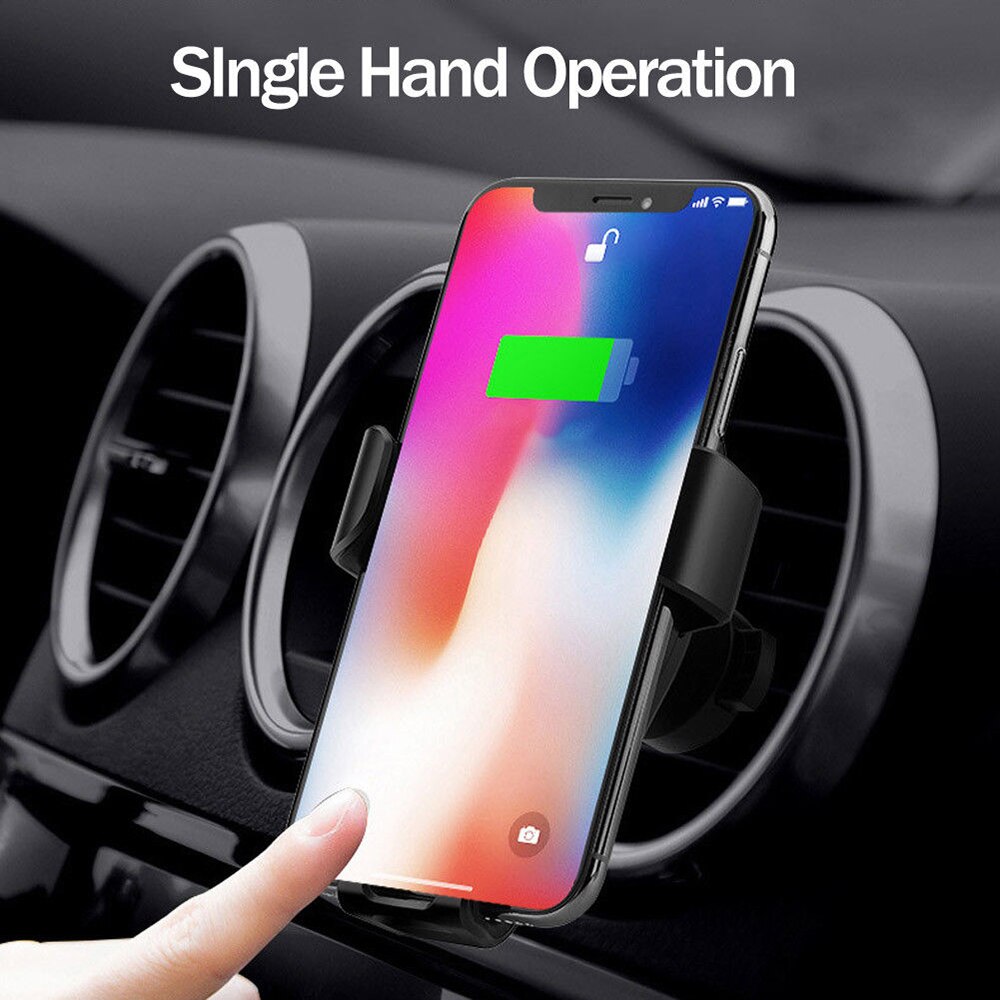Fast 10W Wireless Car Charger Stand Mobile phone C... – Grandado