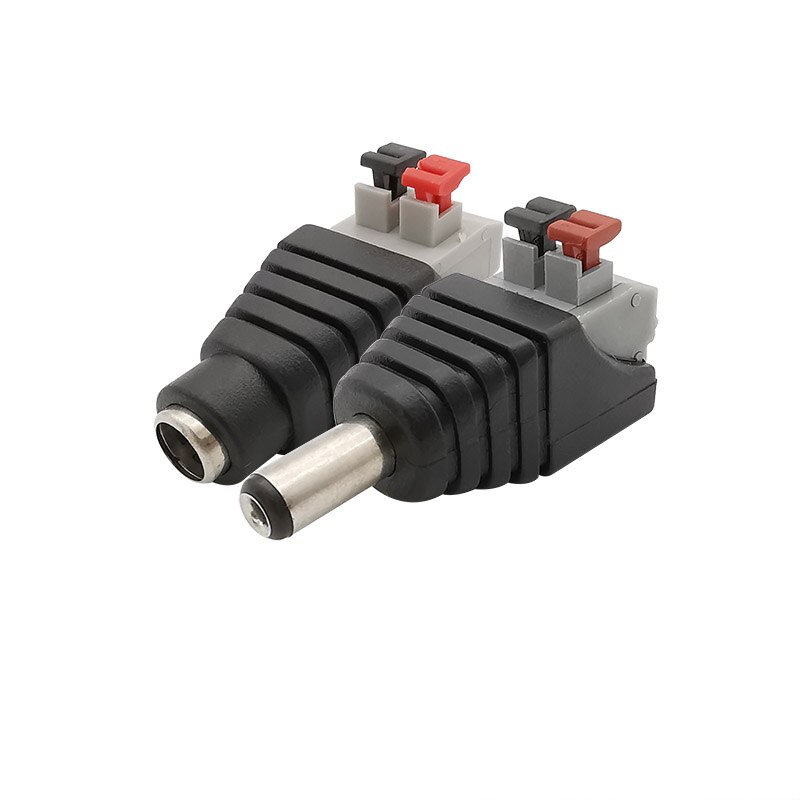 Connecteur de fil mâle femelle cc 2.1x5.5mm, adapt... – Grandado