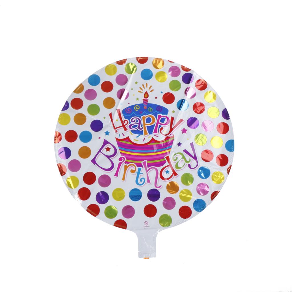 Foil Helium Balloons Round Air Happy Birthday Part... – Grandado