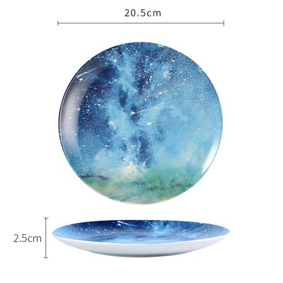 Household 8 inches Dish Northern Europe Ceramics S... – Grandado