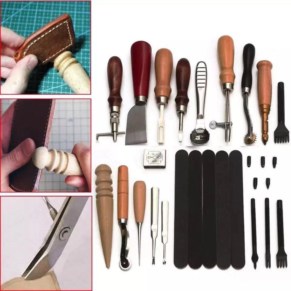 Leather Tools Set DIY Leather Goods Set Leather Cr... – Grandado