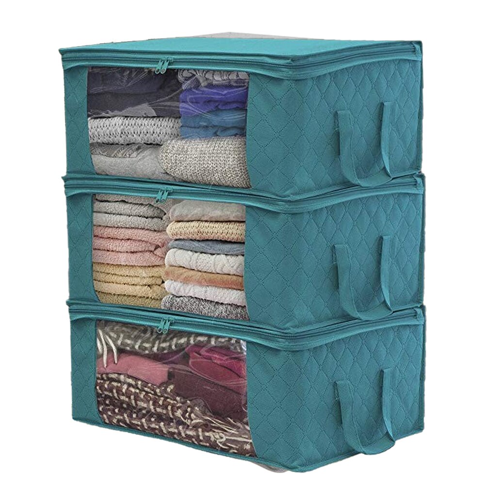 1/3pcs Non-woven Fabric Folding Storage Box For Qu... – Grandado