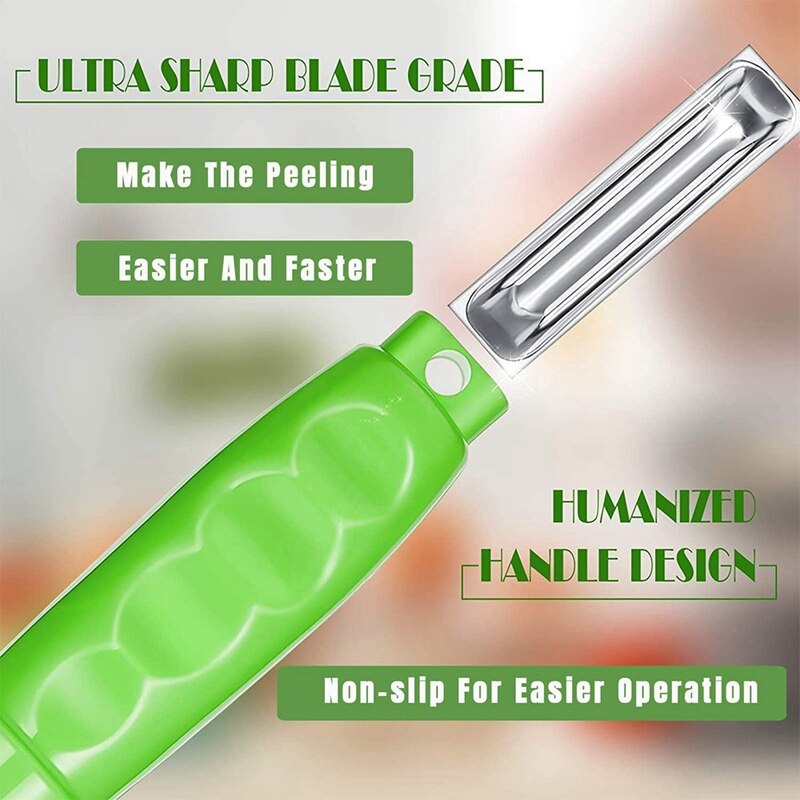 AC86 -2 Pieces of Peeler with Container Stainless ... – Grandado