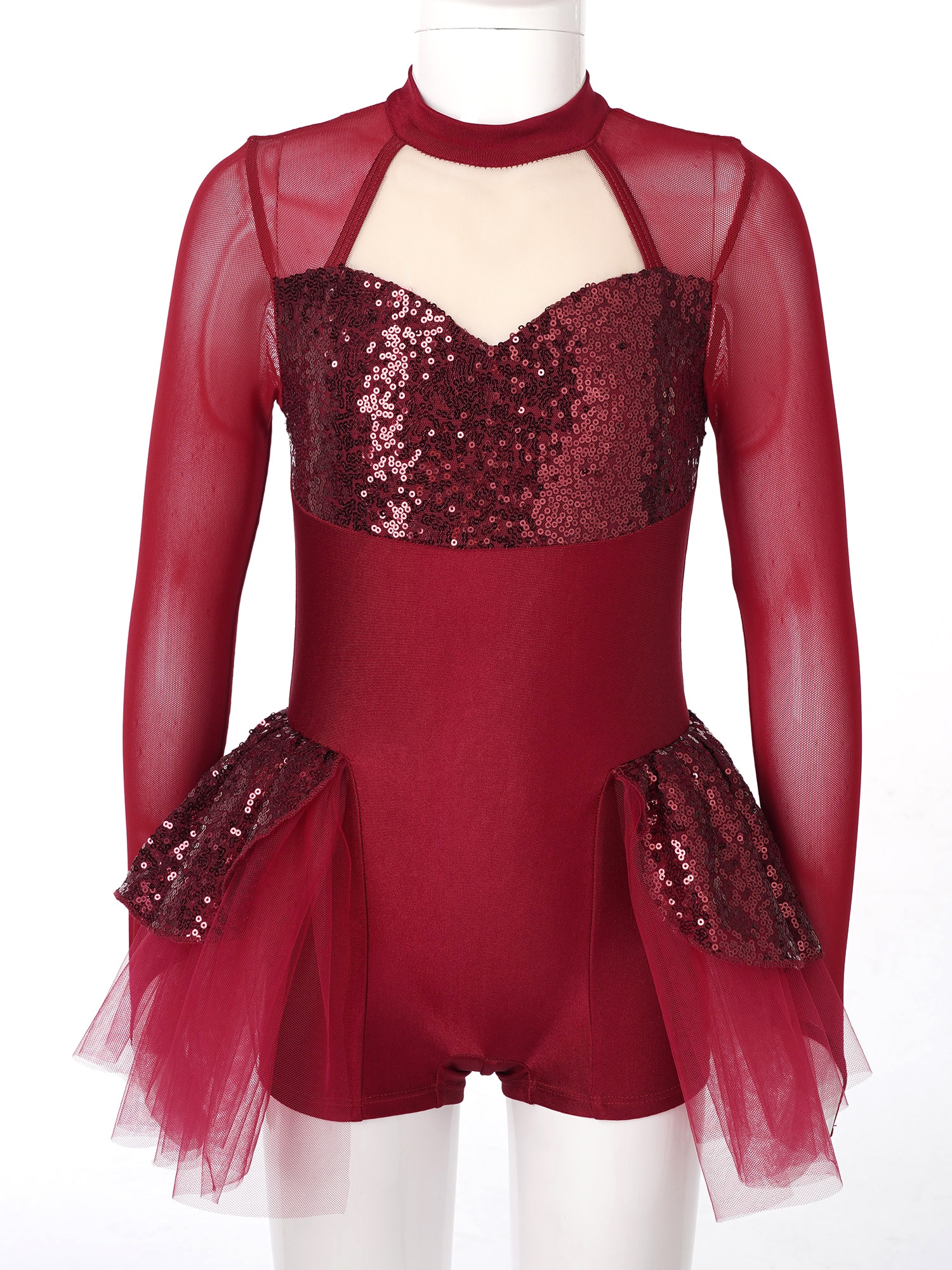 Kids Girls Ballet Tutu Dress Long Sleeve Ballet Le... – Grandado