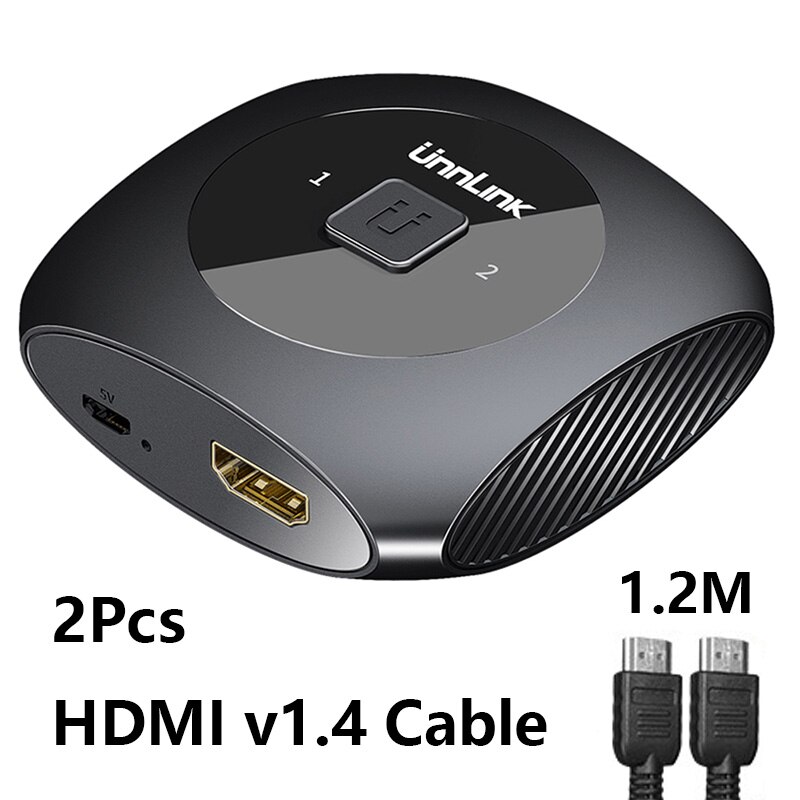 Unnlink HDMI Switch Splitter Bi-directional AB Swi... – Grandado