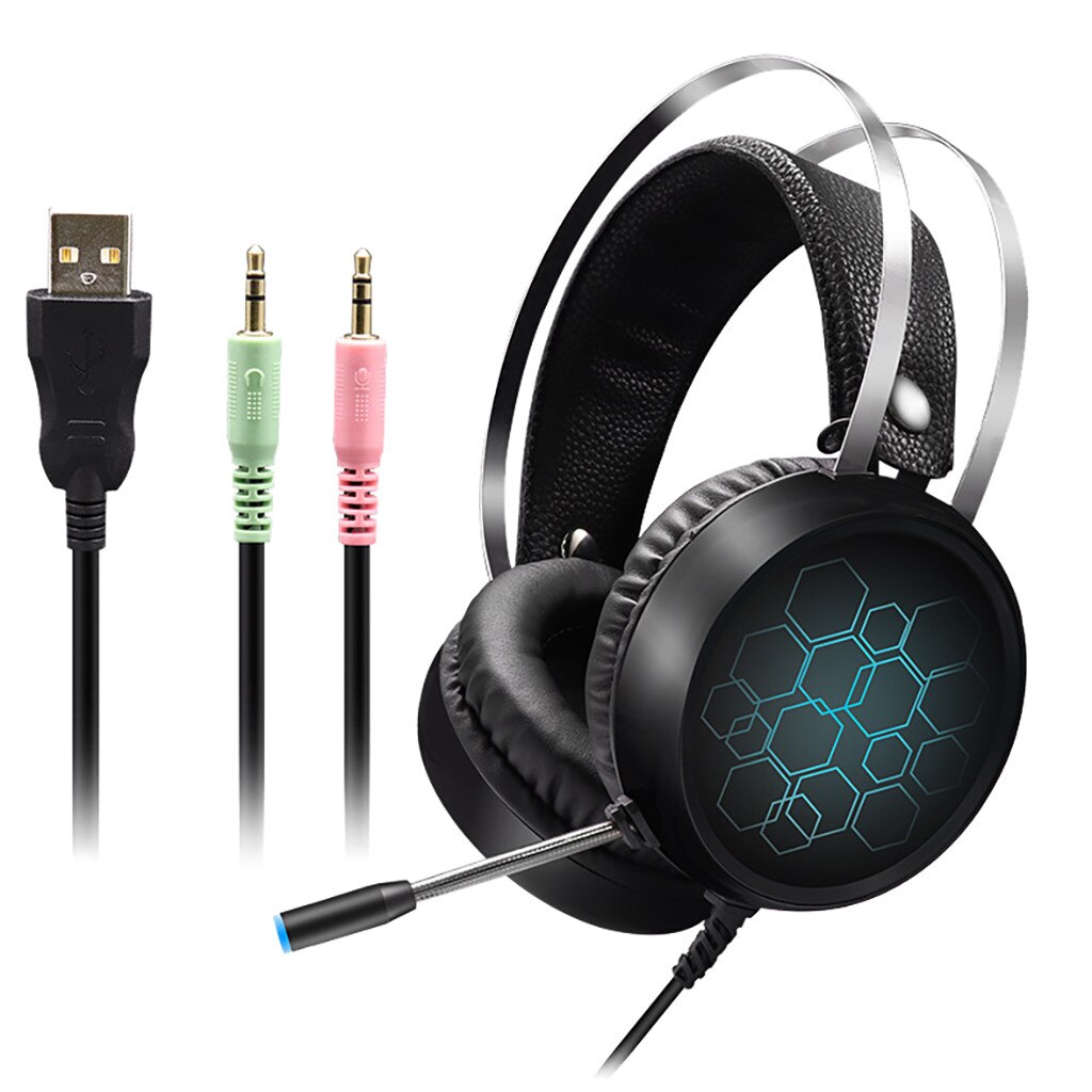 Gaming Headset Usb 3.5Mm Over-Ear Stereo Gaming Ho... – Vicedeal