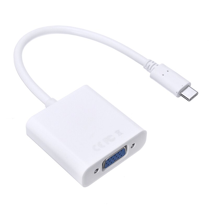 Neue Typ-C USB 3,1 Port zu VGA Kabel Adapter Weiß ... – Vicedeal