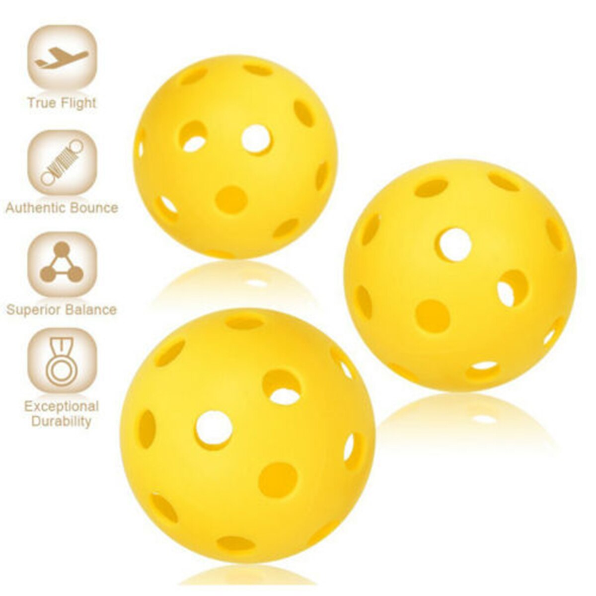 4Pcs/Set Pickleball Balls Pro 26 Holes for Outdoor... – Vicedeal