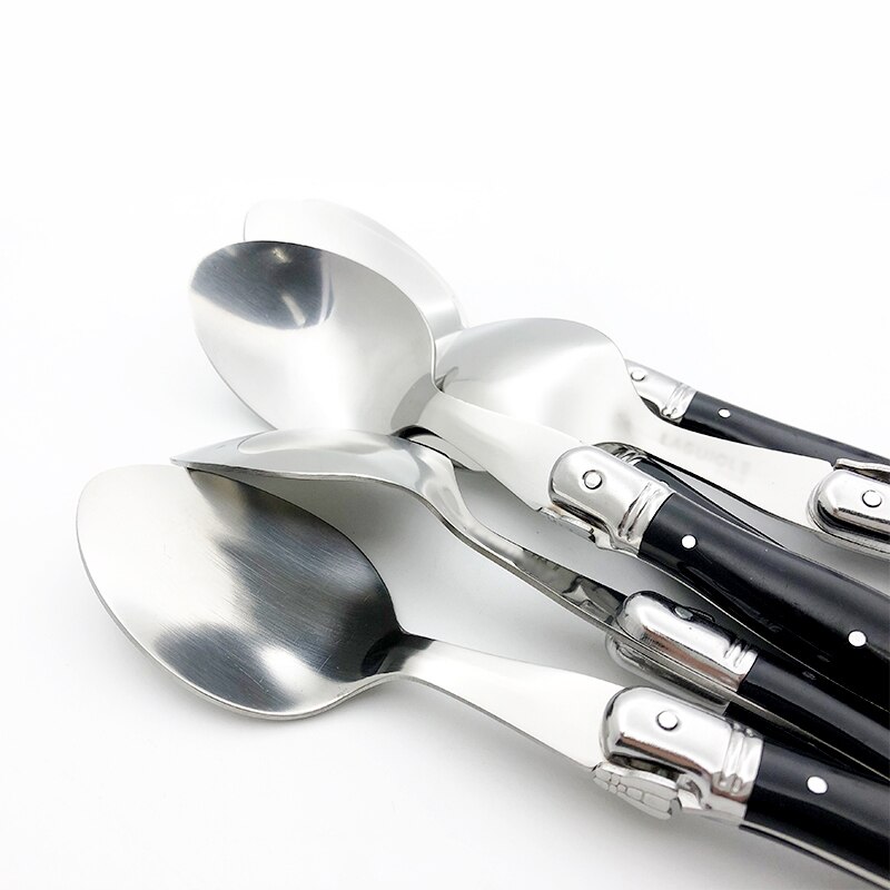 Stainless Steel Cutlery Dinner Spoon Soup Scoop Pu... – Grandado