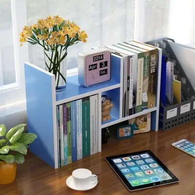Desktop simple bookshelf, desk shelf, simple moder... – Grandado