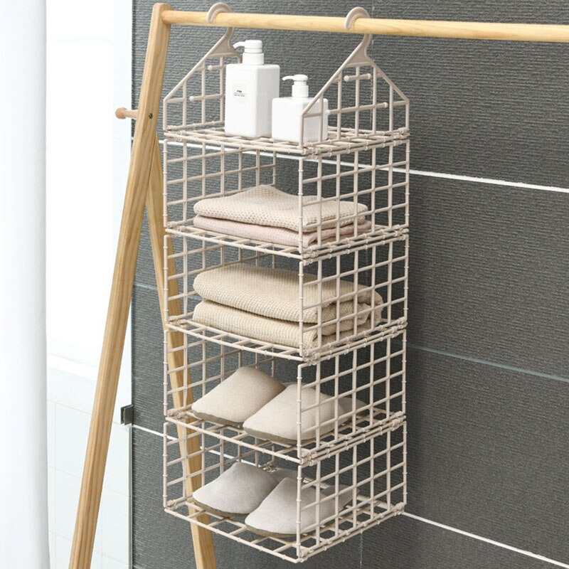 DIY Clothing Storage Rack Wall Shelf For Bedroom R... – Grandado