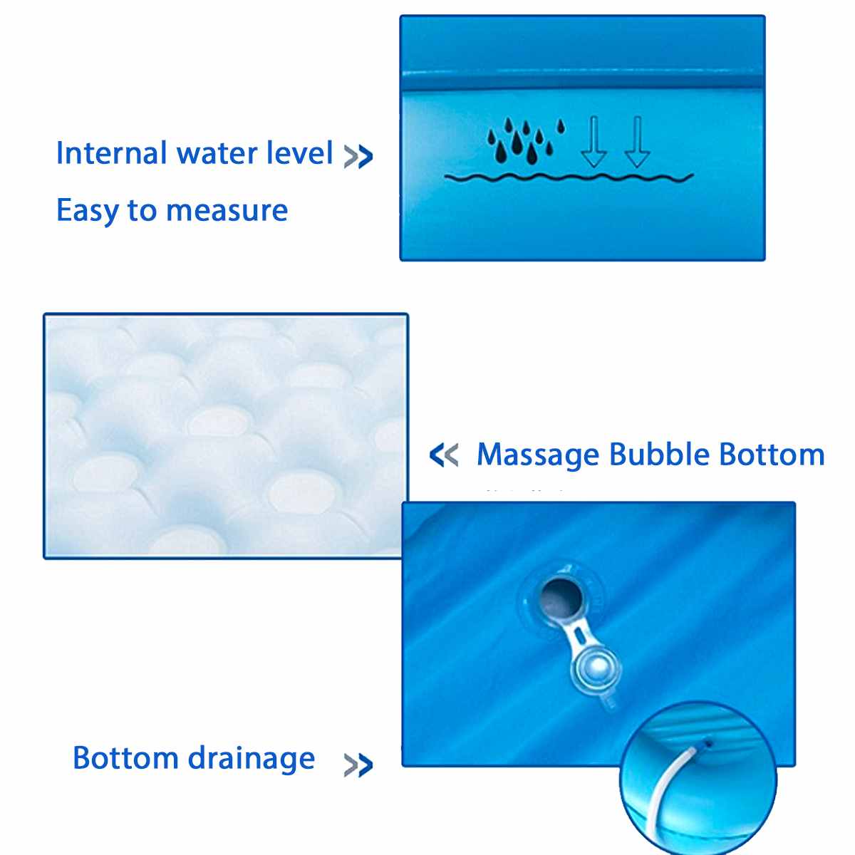 110/130/150cm PVC Cartoon Animal Square Children S... – Grandado