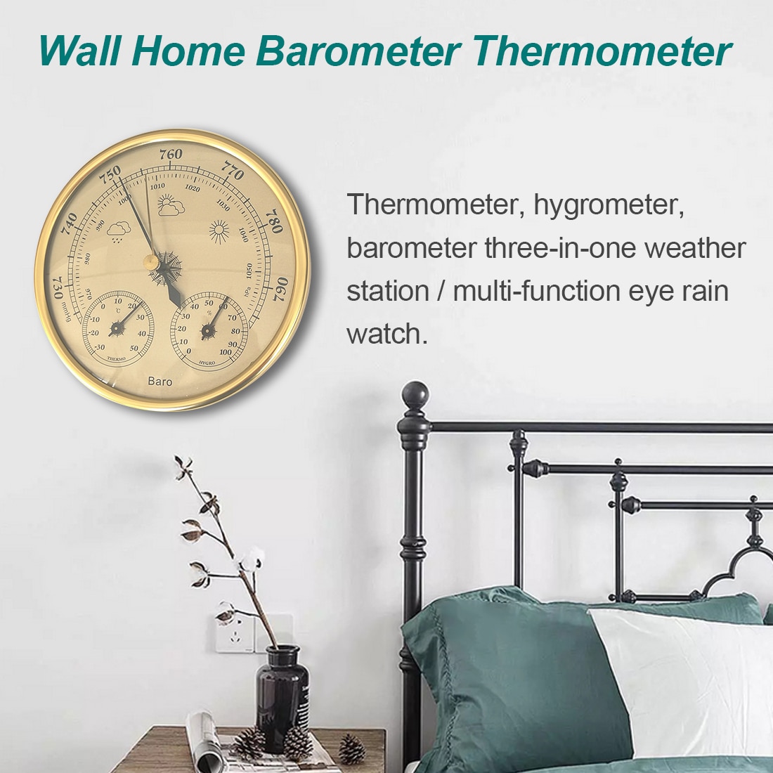 Thermometer Hygrometer Barometers 3 In 1 Wandmonta... – Grandado