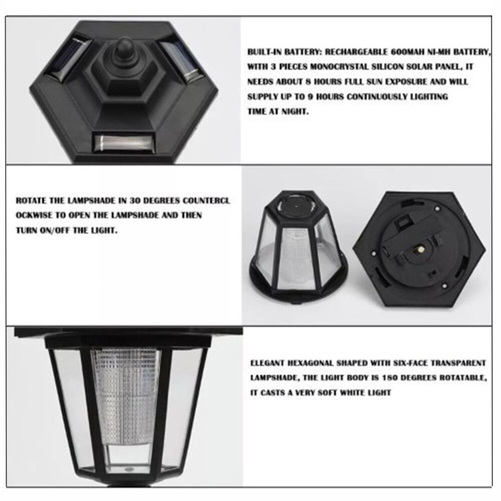 2x Solar Light Home Garden Door Solar Power LED Li... – Grandado