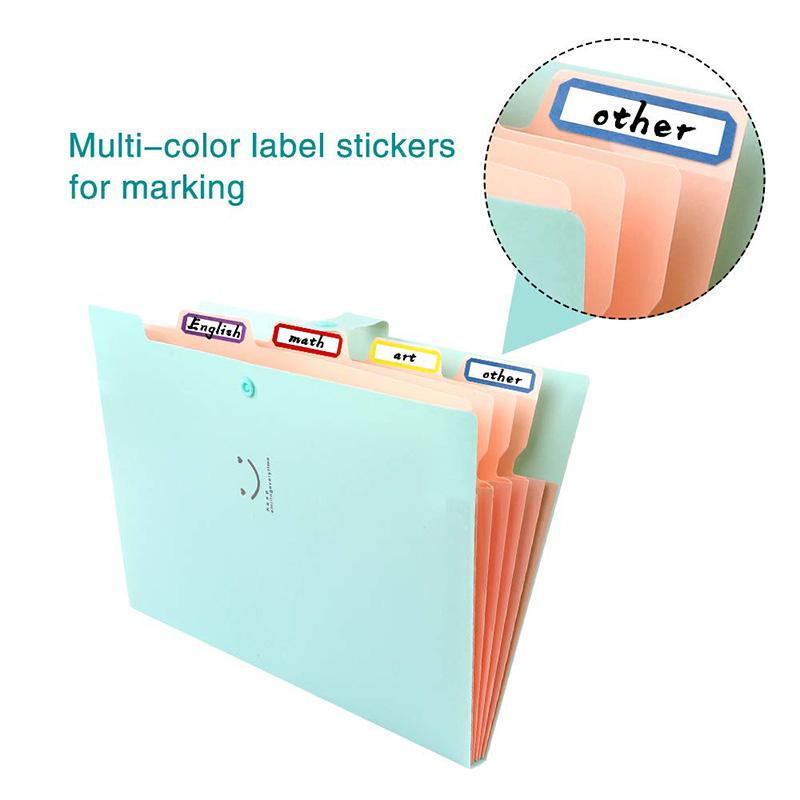 -8Pcs Expanding File Folders, 5 Pockets A4 Letter ... – Grandado