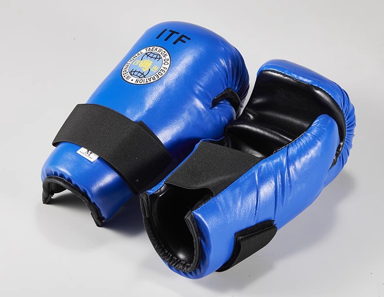 ITF Taekwondo PU Leather Gloves Foot Ankle Guard M... – Grandado