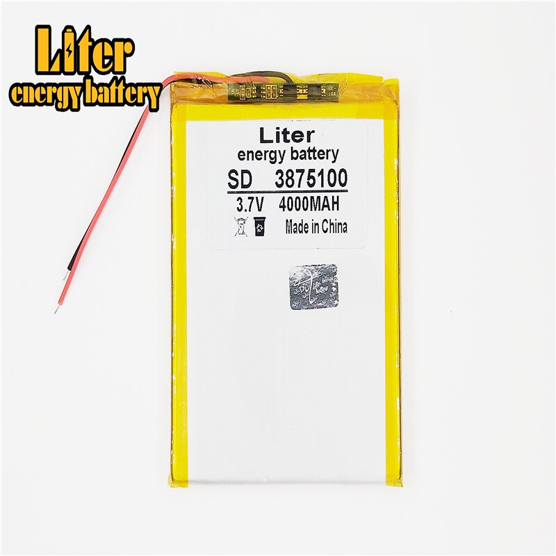 3.7 V high capacity polymer lithium battery 387510... – Grandado