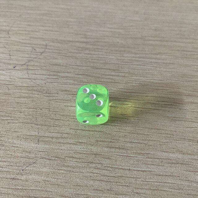 16mm Transparent Point Dice Transparent Color Roun... – Grandado