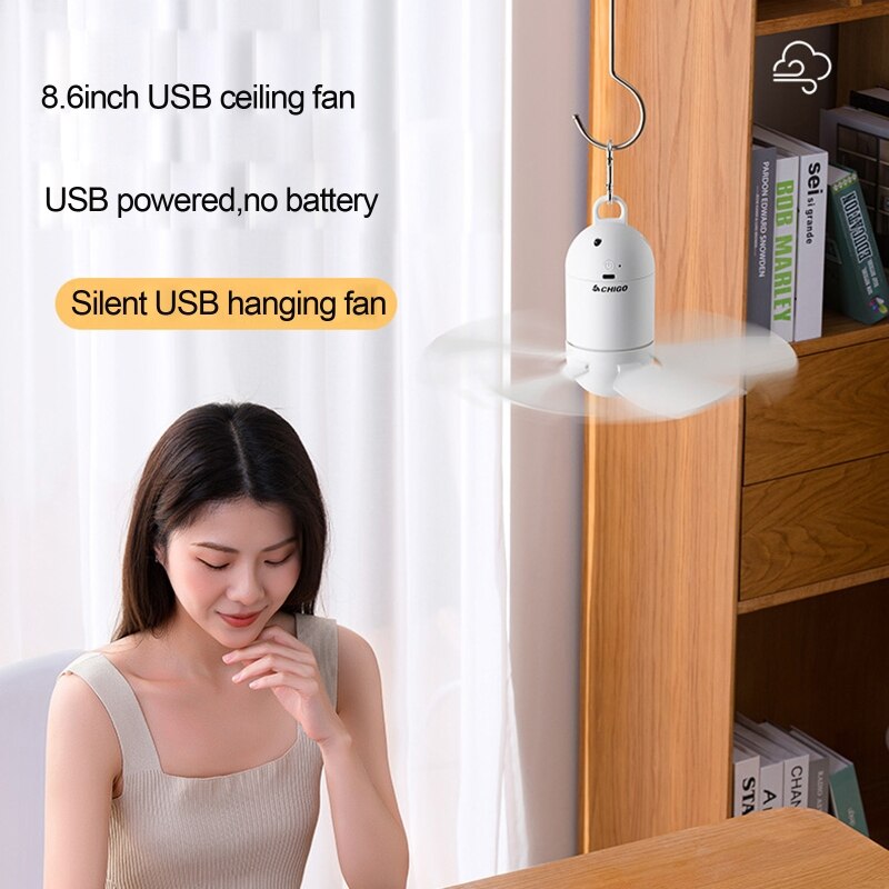 4-Speed USB Powered Gazebo Canopy Fan Hanging Fan ... – Grandado