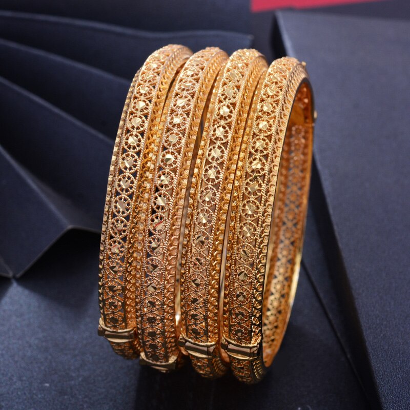 Wando 4Pcs/lot Bangles gold Color Bangles for Wome... – Vicedeal