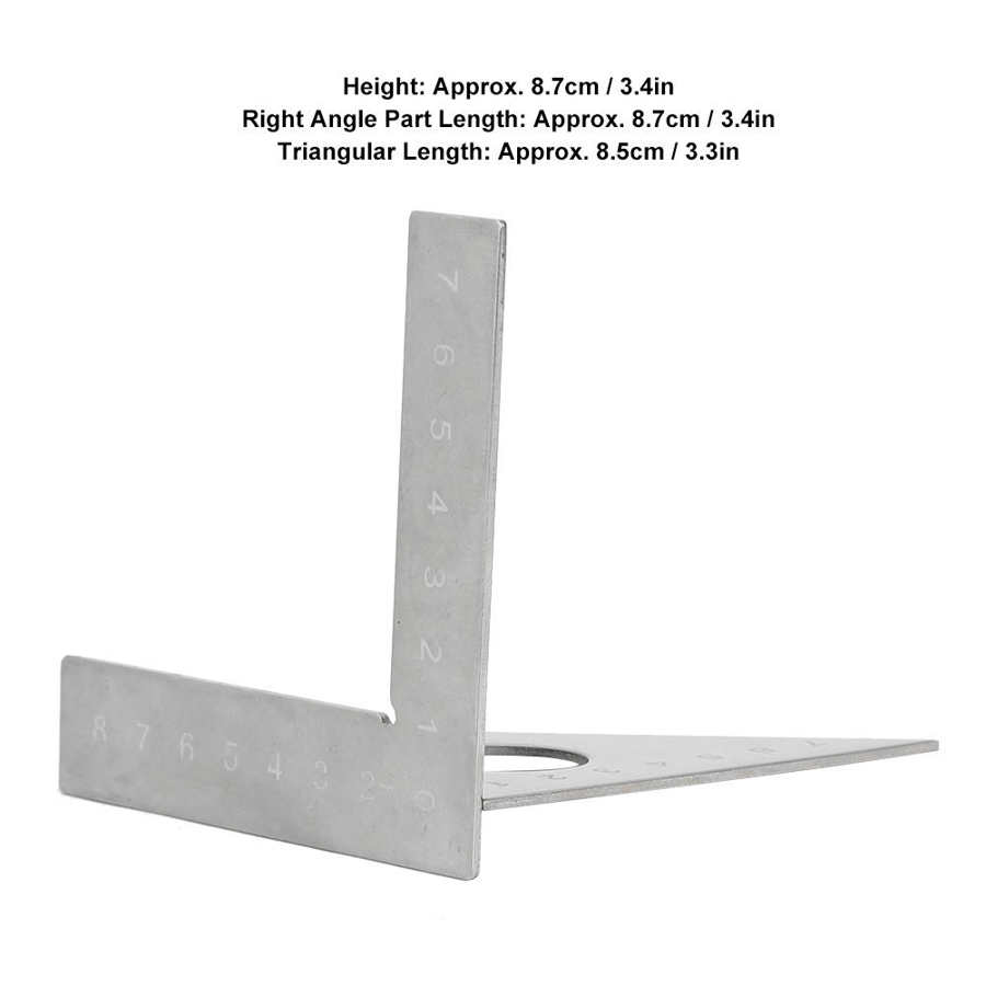 Protractor Layout Triangular Ruler Stainless Steel... – Grandado